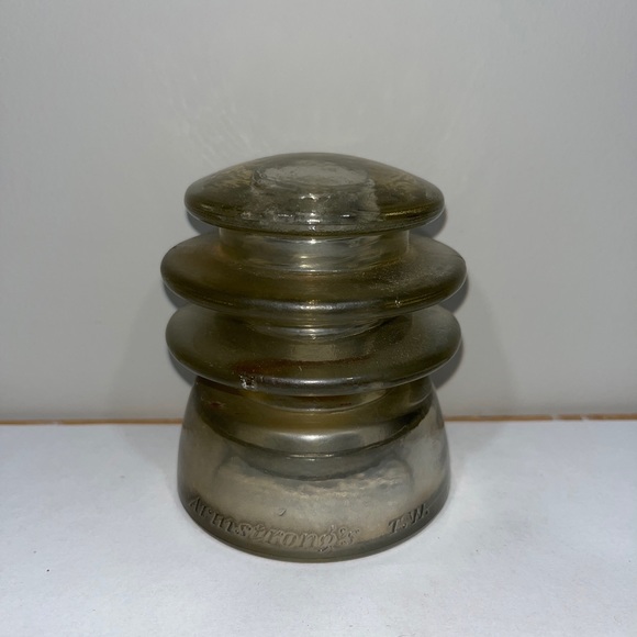 Art | Vintage Armstrongs Tw 7 54 Clear Glass Insulator | Poshmark